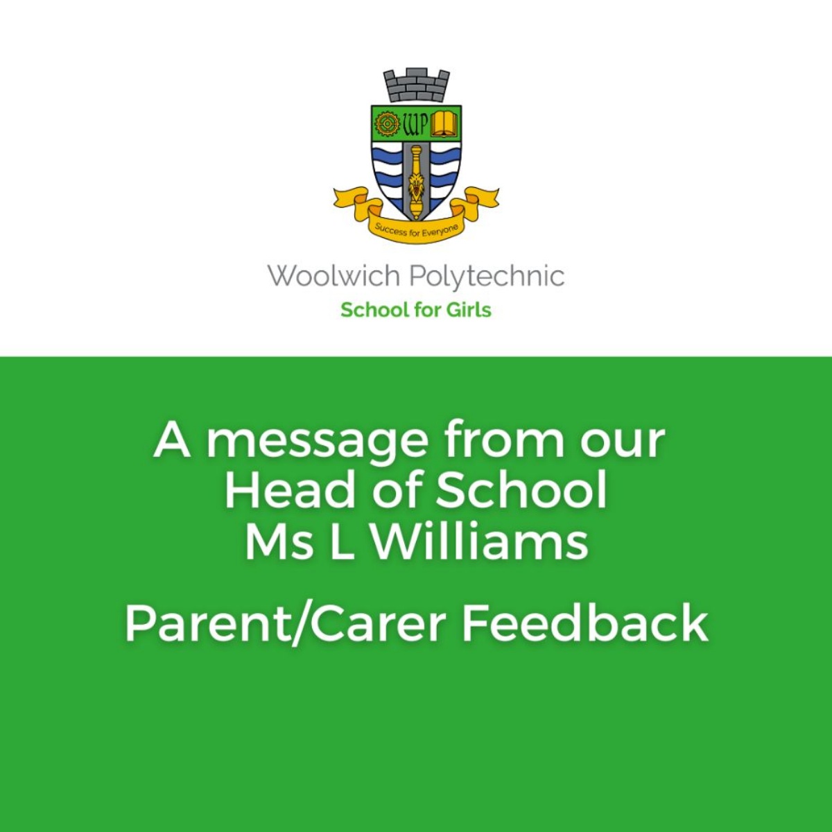 Woolwich Polytechnic School for Girls - A message from our Head of ...