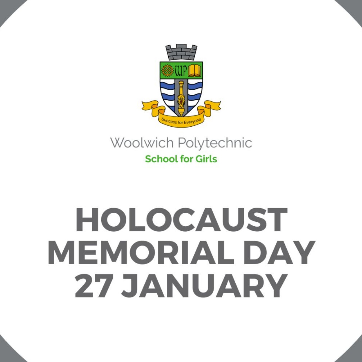 Woolwich Polytechnic School for Girls - Holocaust Memorial Day - 27 January